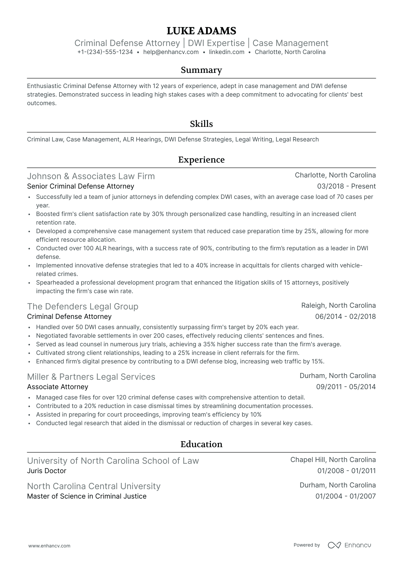 10 Criminal Lawyer Resume Examples & Guide for 2026