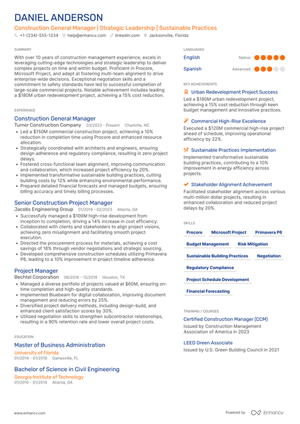 28 General Manager Resume Examples & Guide for 2026