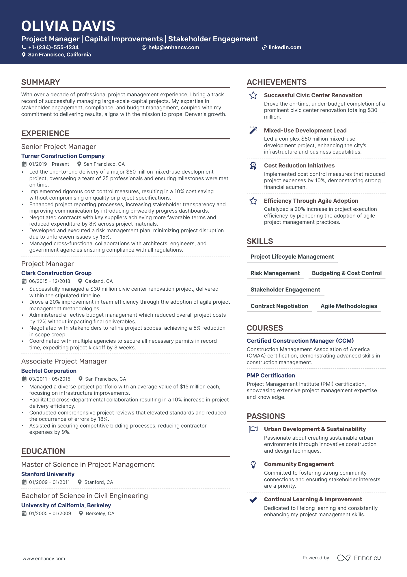 5 Engineering Project Manager Resume Examples & Guide for 2024