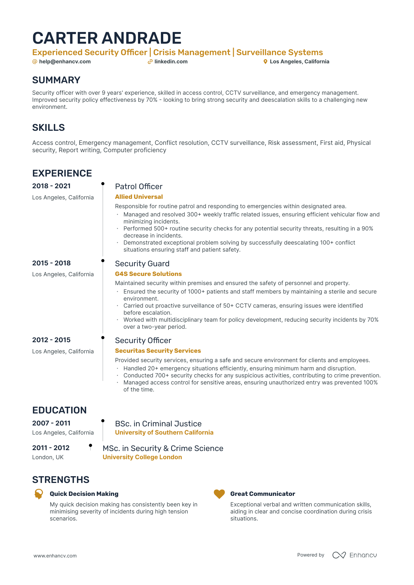 10 Public Safety Officer Resume Examples & Guide for 2026