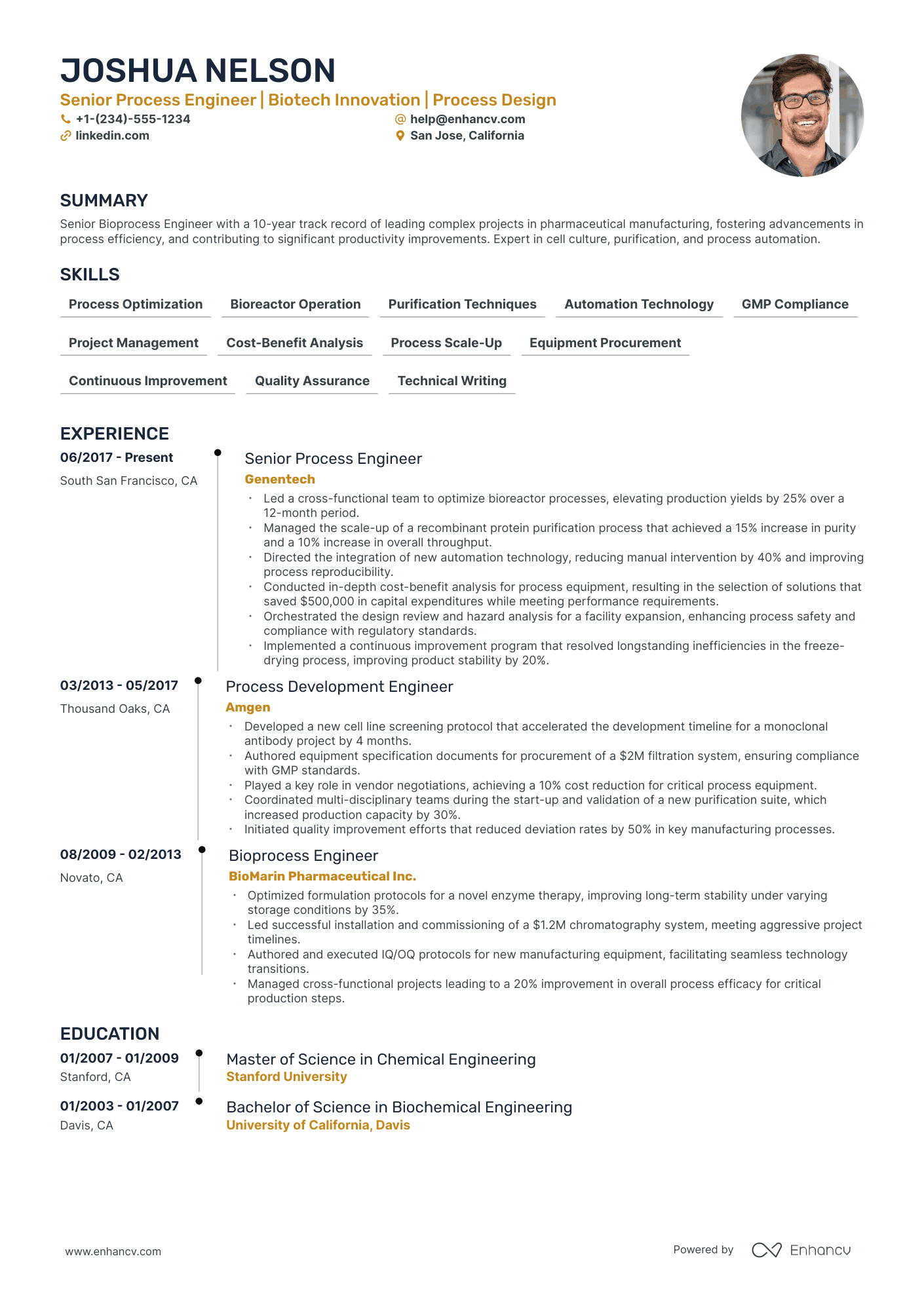 5 Process Engineer Resume Examples & Guide for 2024