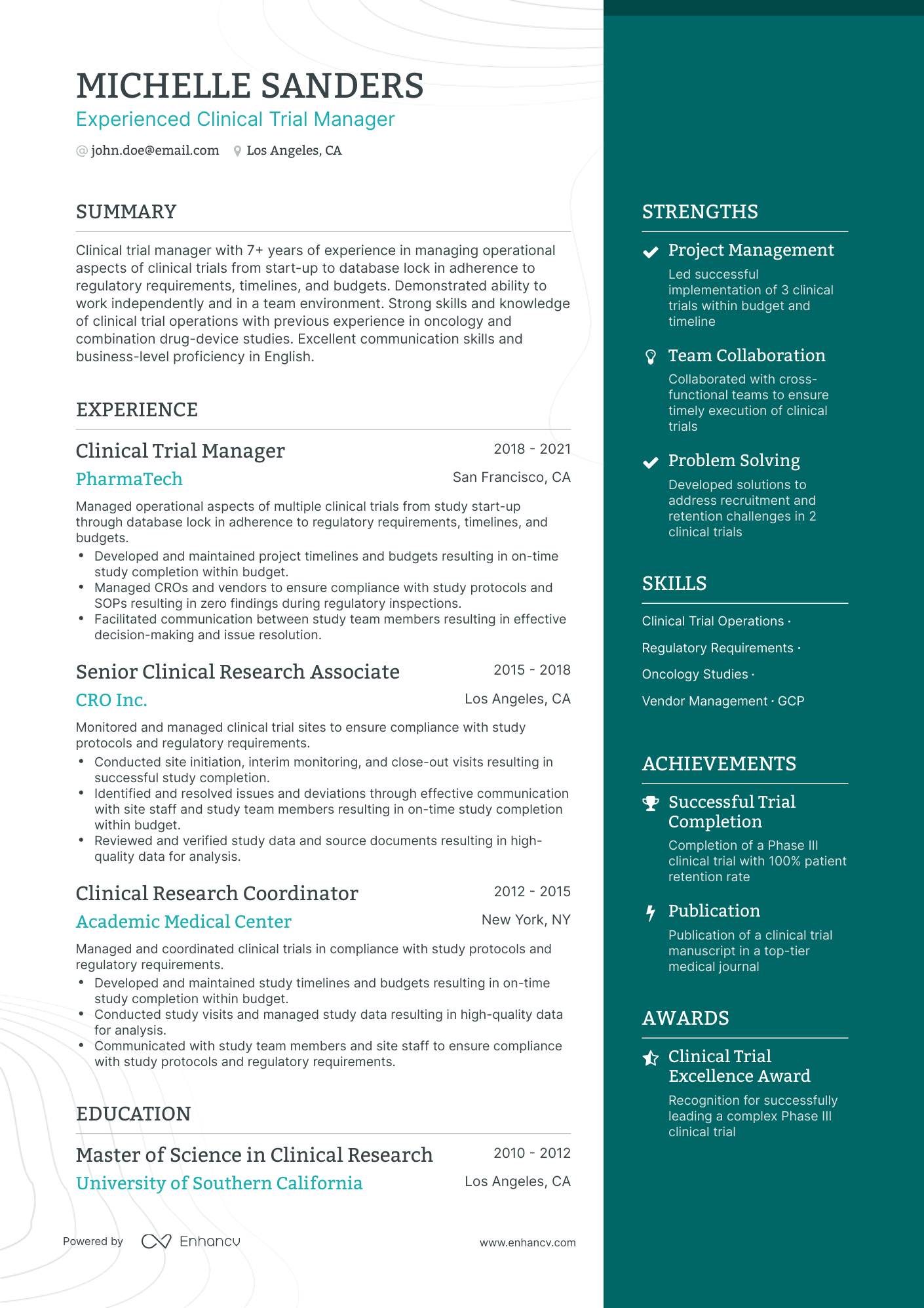 5 Clinical Trial Manager Resume Examples & Guide for 2023 5 Clinical Trial Manager Resume Examples & Guide for 2023