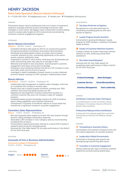 5 Makeup Artist Resume Examples & Guide for 2024