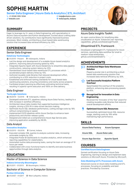 21 Data Engineer Resume Examples & Guide for 2024