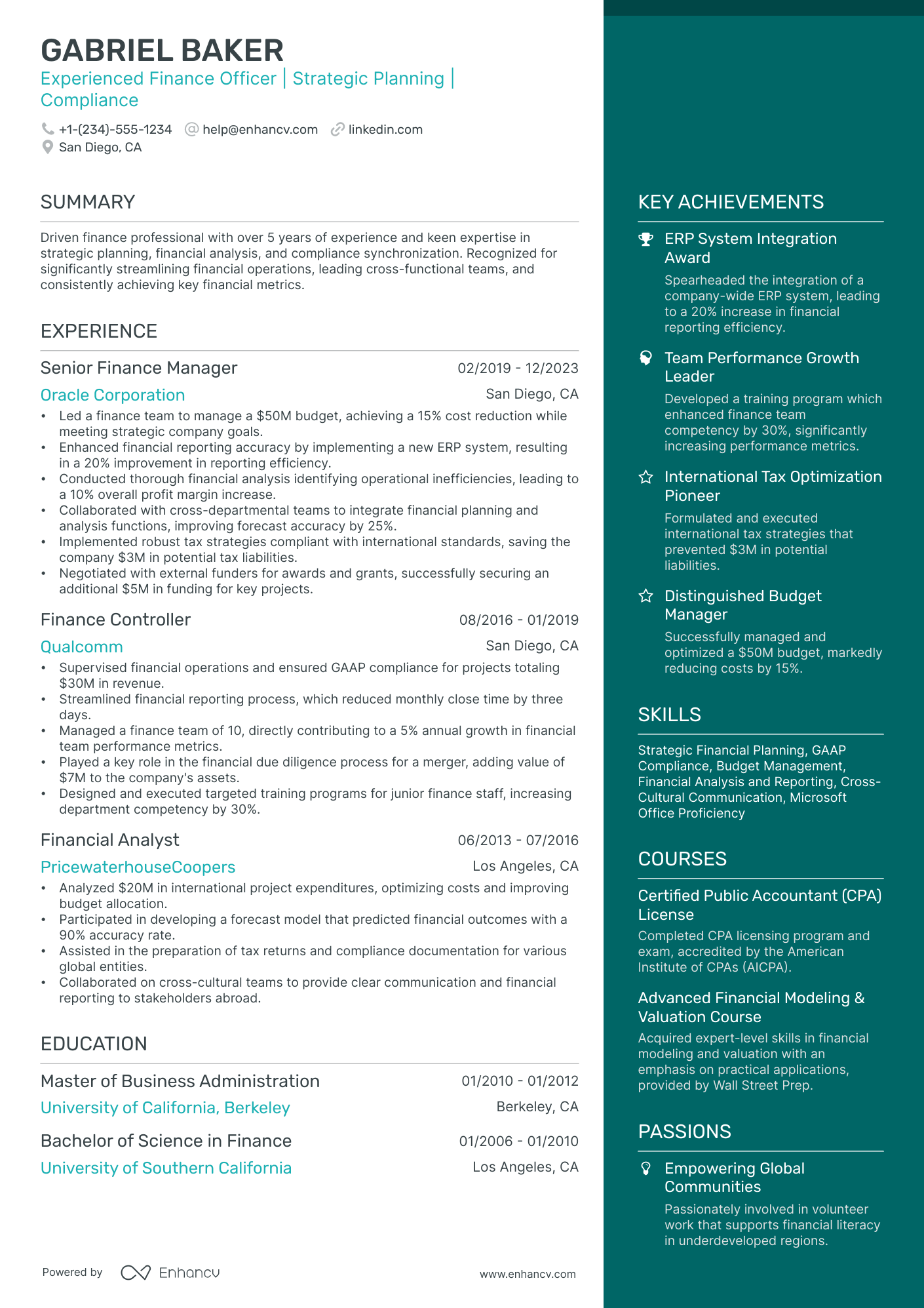 10 Finance Officer Resume Examples & Guide for 2026