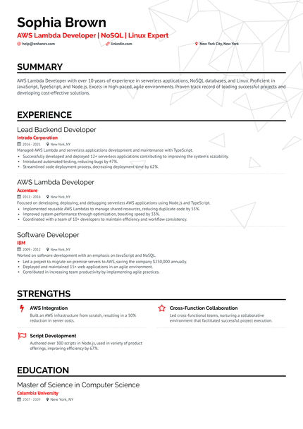 9 AWS Resume Examples & Guide for 2024