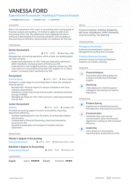 10 Accounting Intern Resume Examples & Guide for 2025
