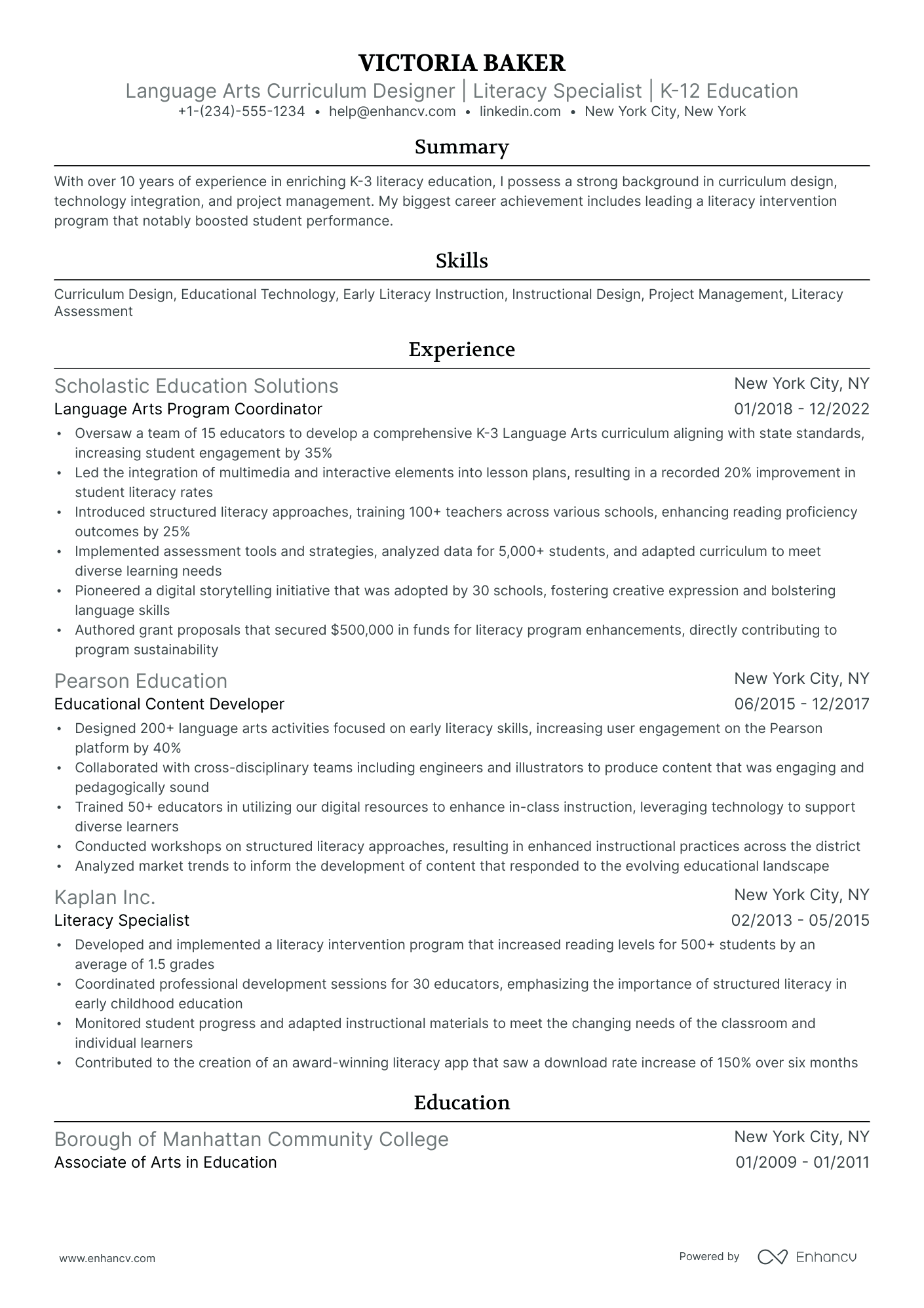 10 Curriculum Designer Resume Examples, Templates & Guide for 2025
