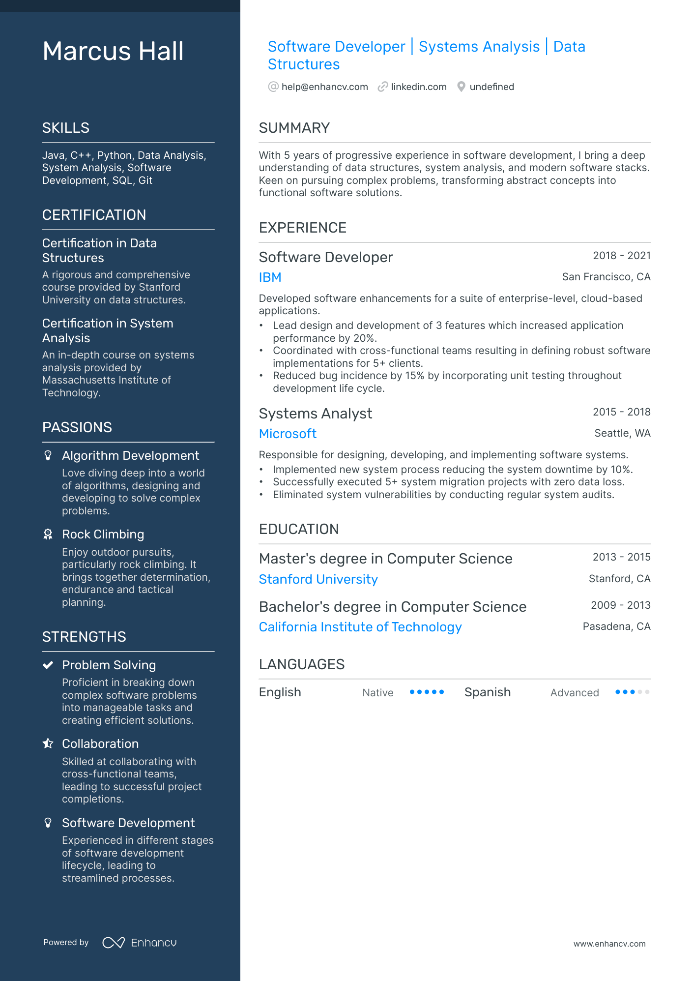 10 Computer Science Internship Resume Examples & Guide for 2025