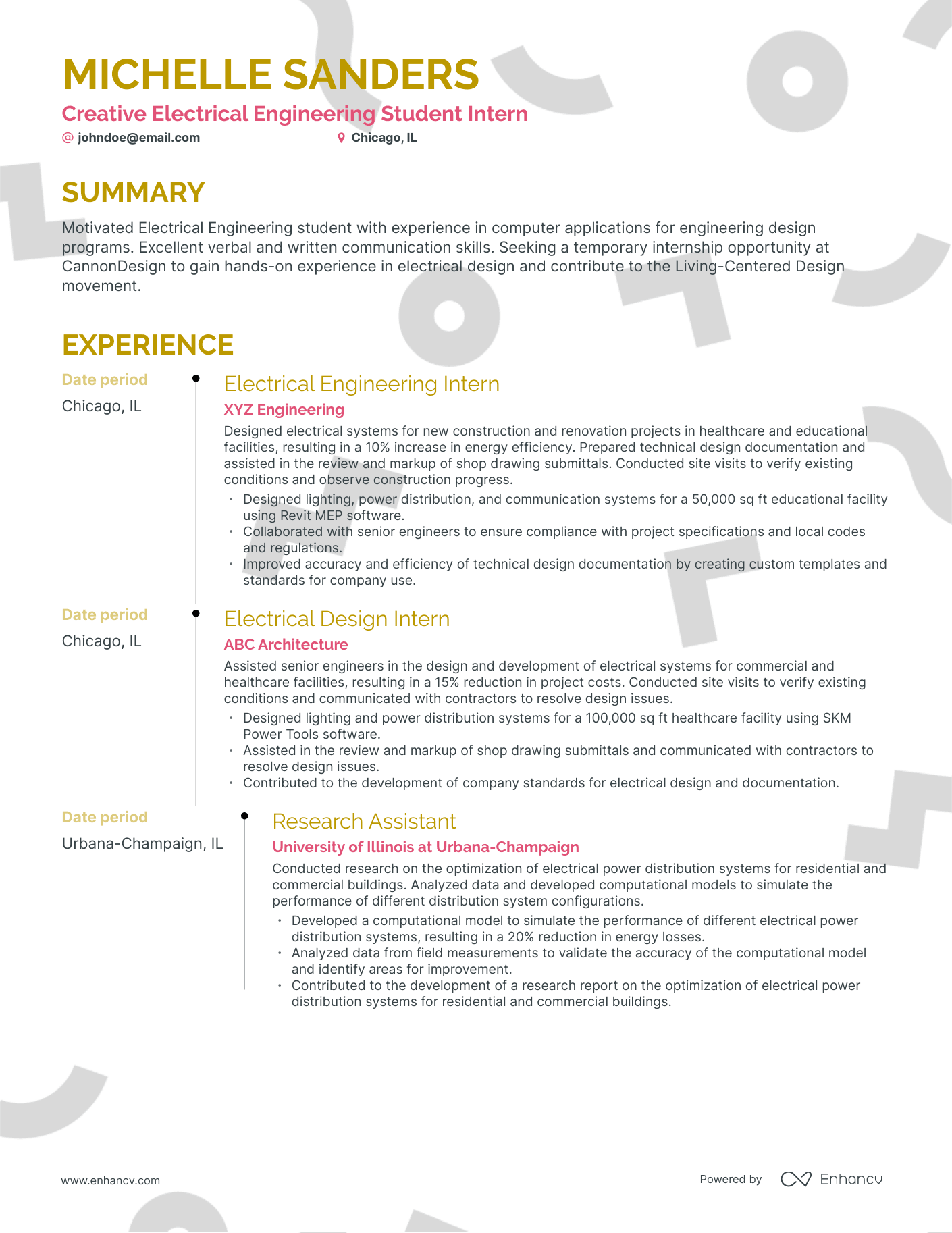 5 Engineering Student Resume Examples & Guide for 2023