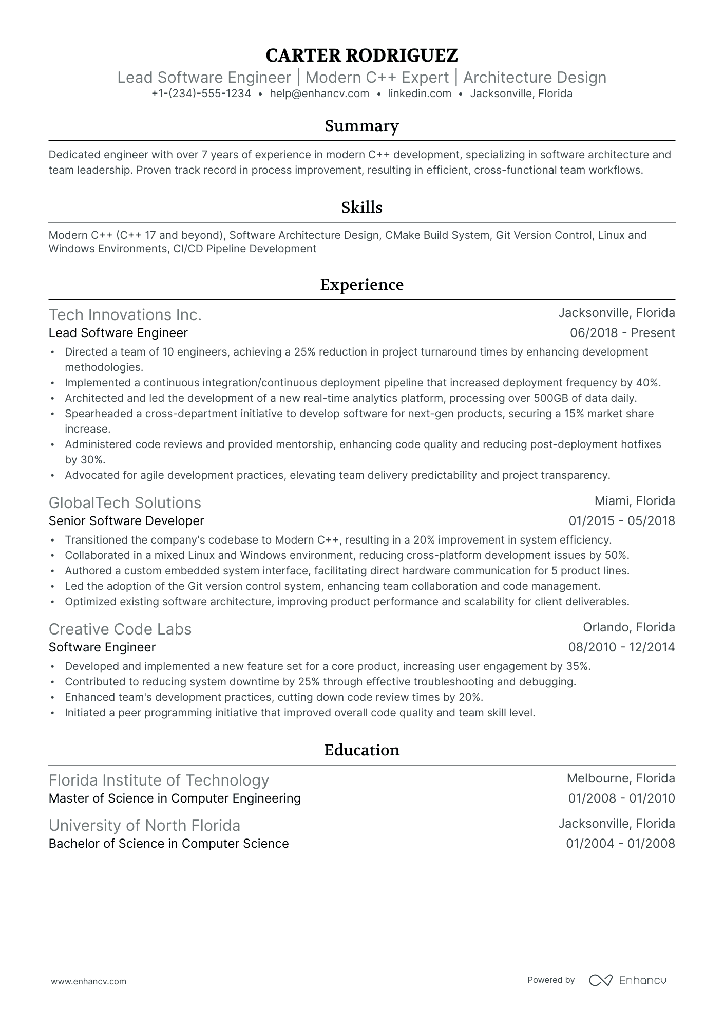 10 Software Team Lead Resume Examples & Guide for 2026