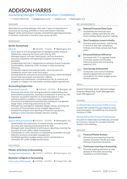 10 General Ledger Accounting Resume Examples & Guide For 2025