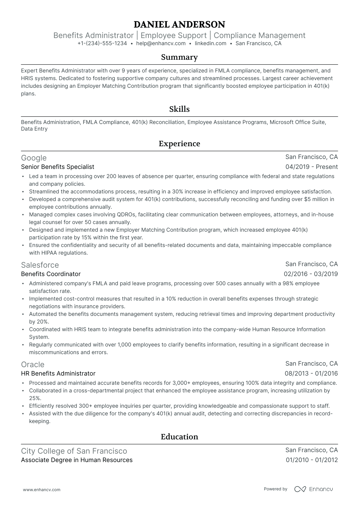 10 Benefits Analyst Resume Examples & Guide for 2026