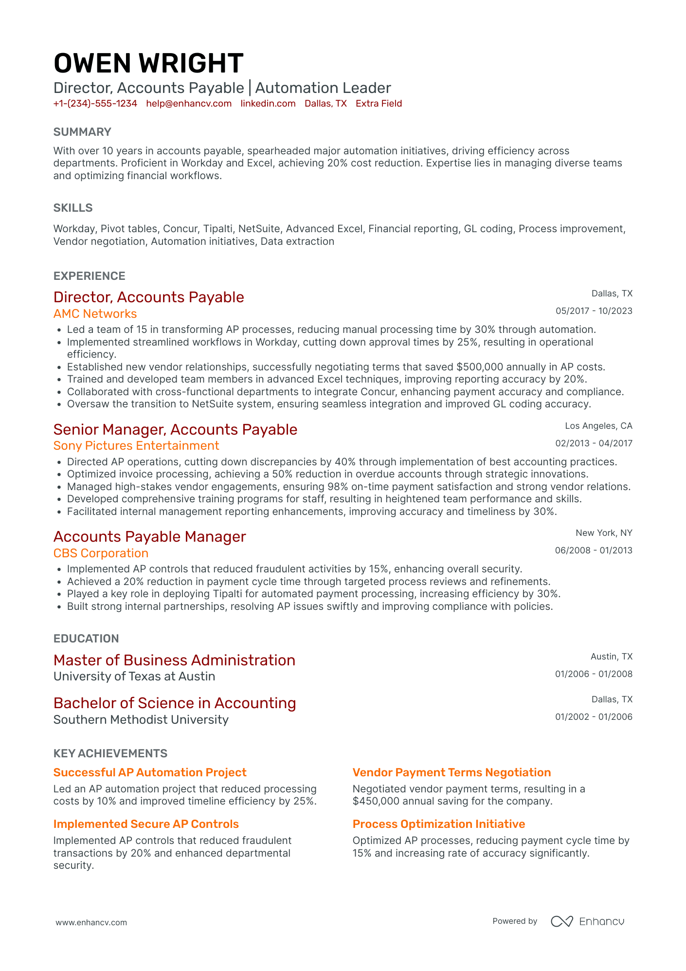 21 Accounts Payable Resume Examples & Guide for 2026