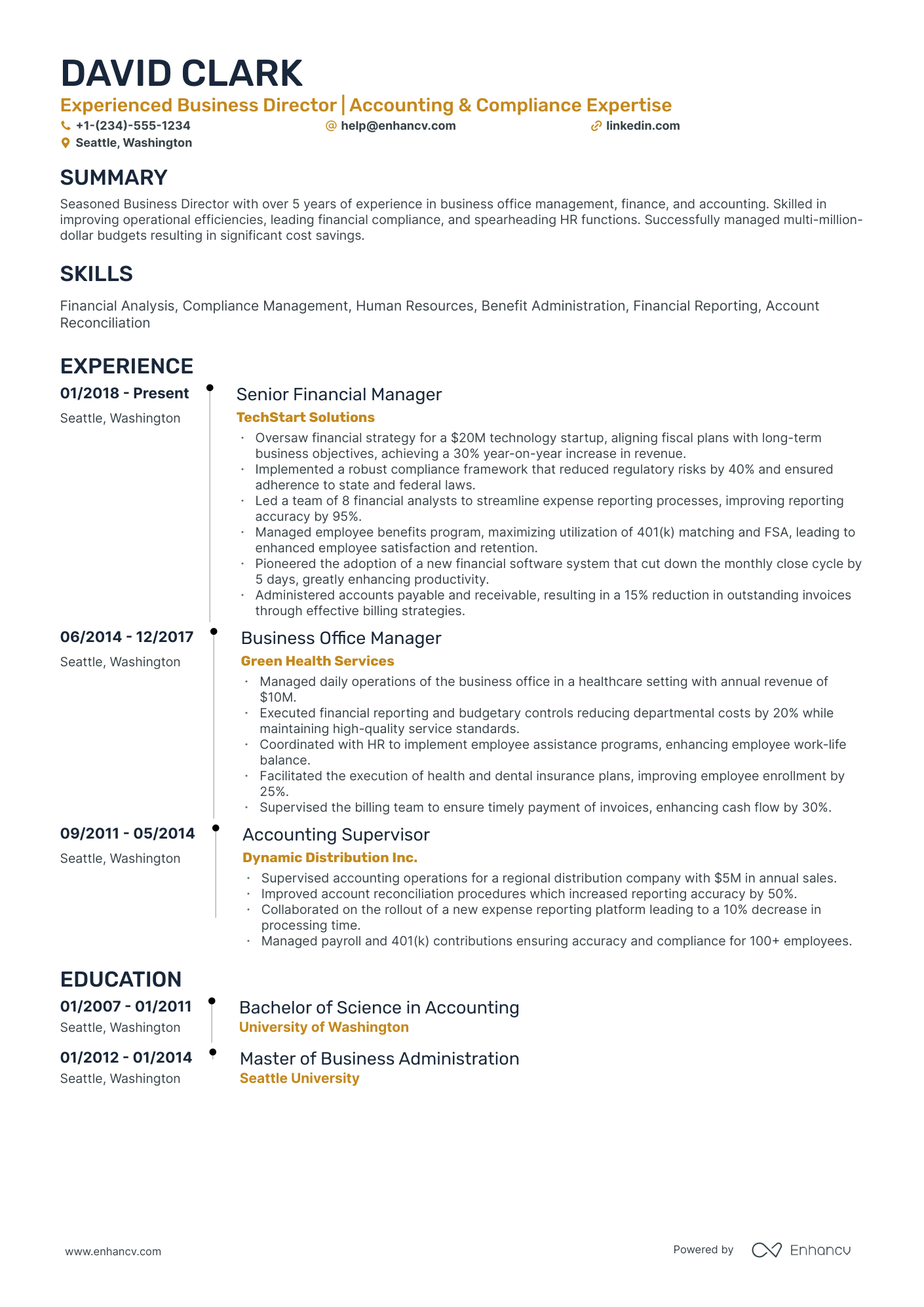 10 Business Director Resume Examples & Guide for 2026