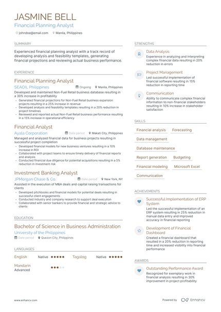 12 Financial Analyst Resume Examples & Guide for 2024