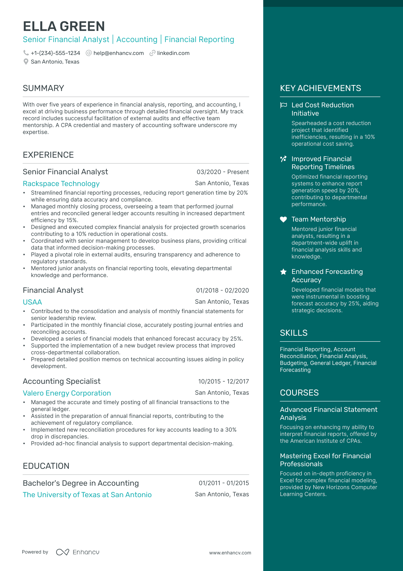 10 Corporate Financial Analyst Resume Examples & Guide for 2026
