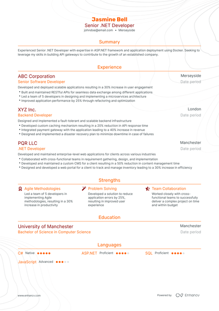5 Senior Developer Resume Examples & Guide for 2023