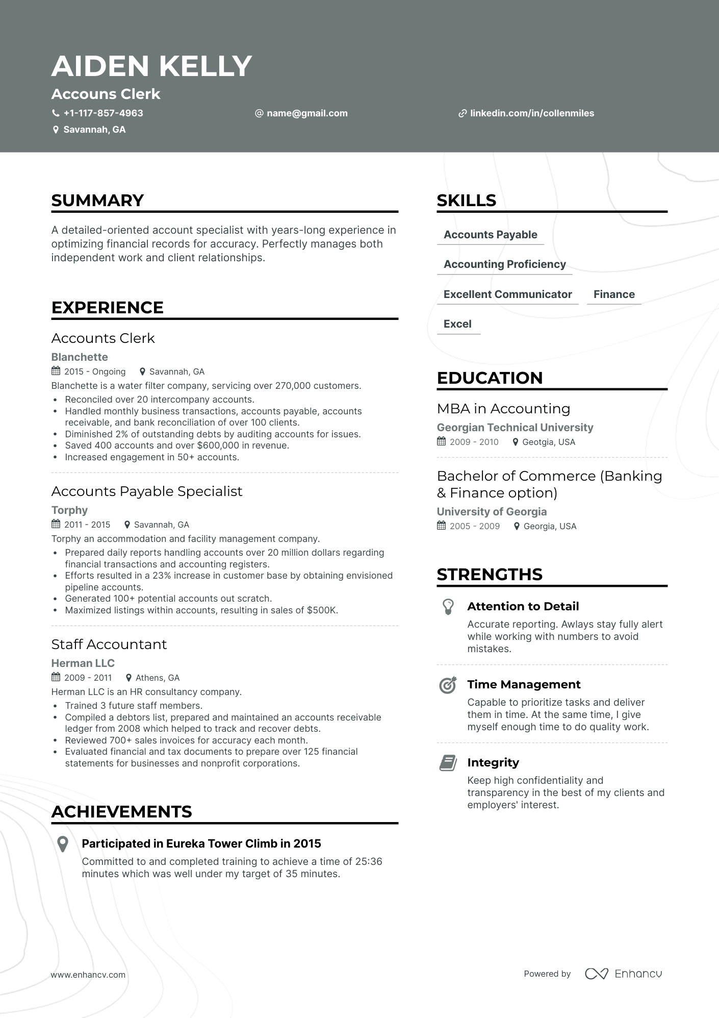 Accounts Clerk Resume Examples & Guide for 2023 (Layout, Skills ...