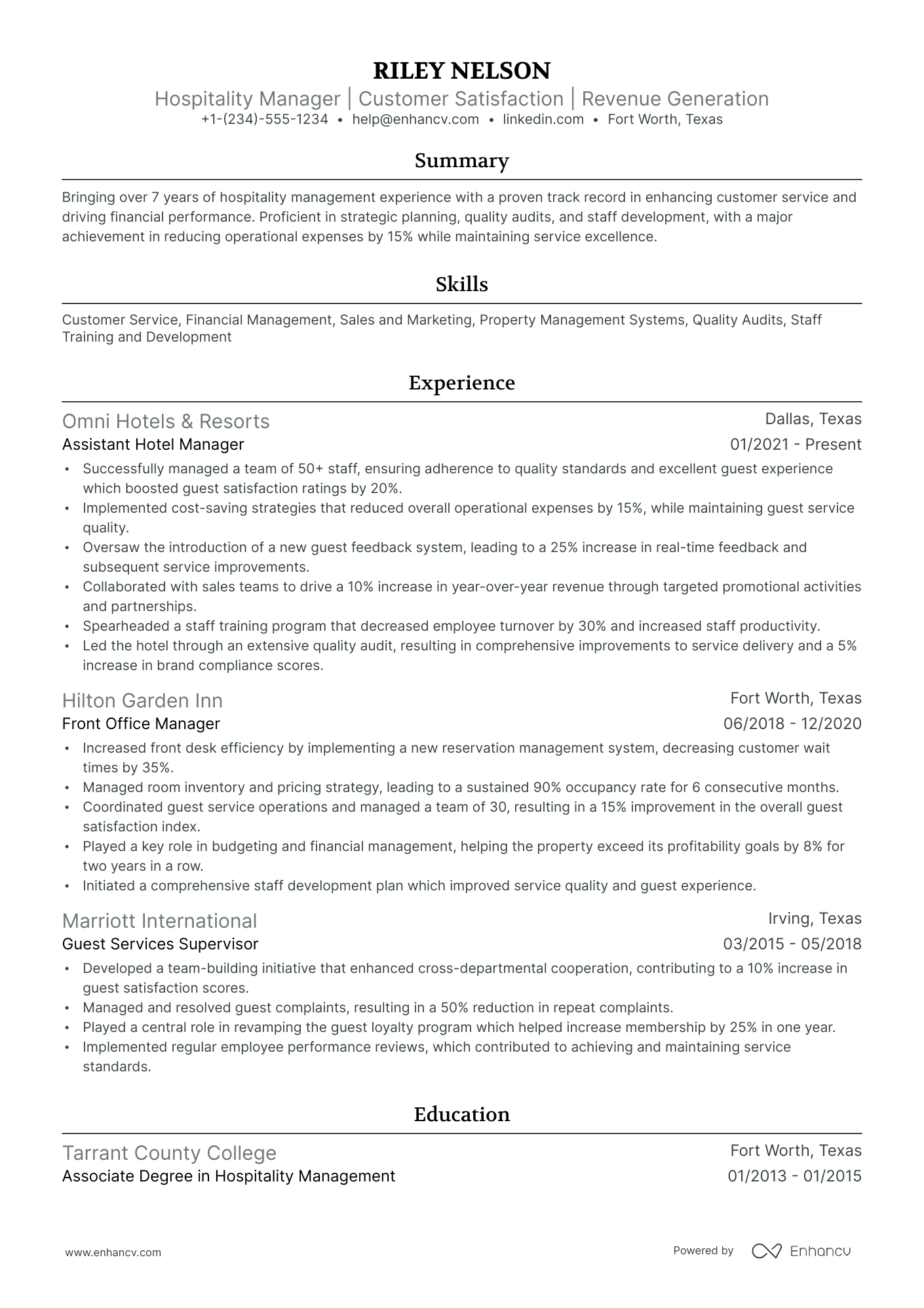 10 Assistant General Manager Resume Examples, Templates & Guide for 2026