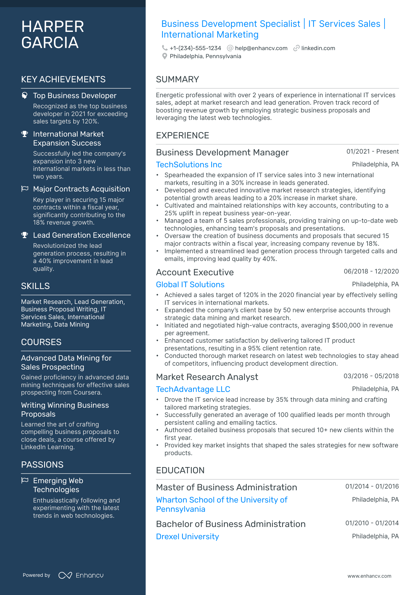 10 Business Development Executive Resume Examples & Guide for 2025