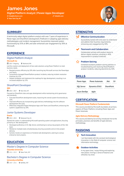 7 Sharepoint Developer Resume Examples & Guide for 2024