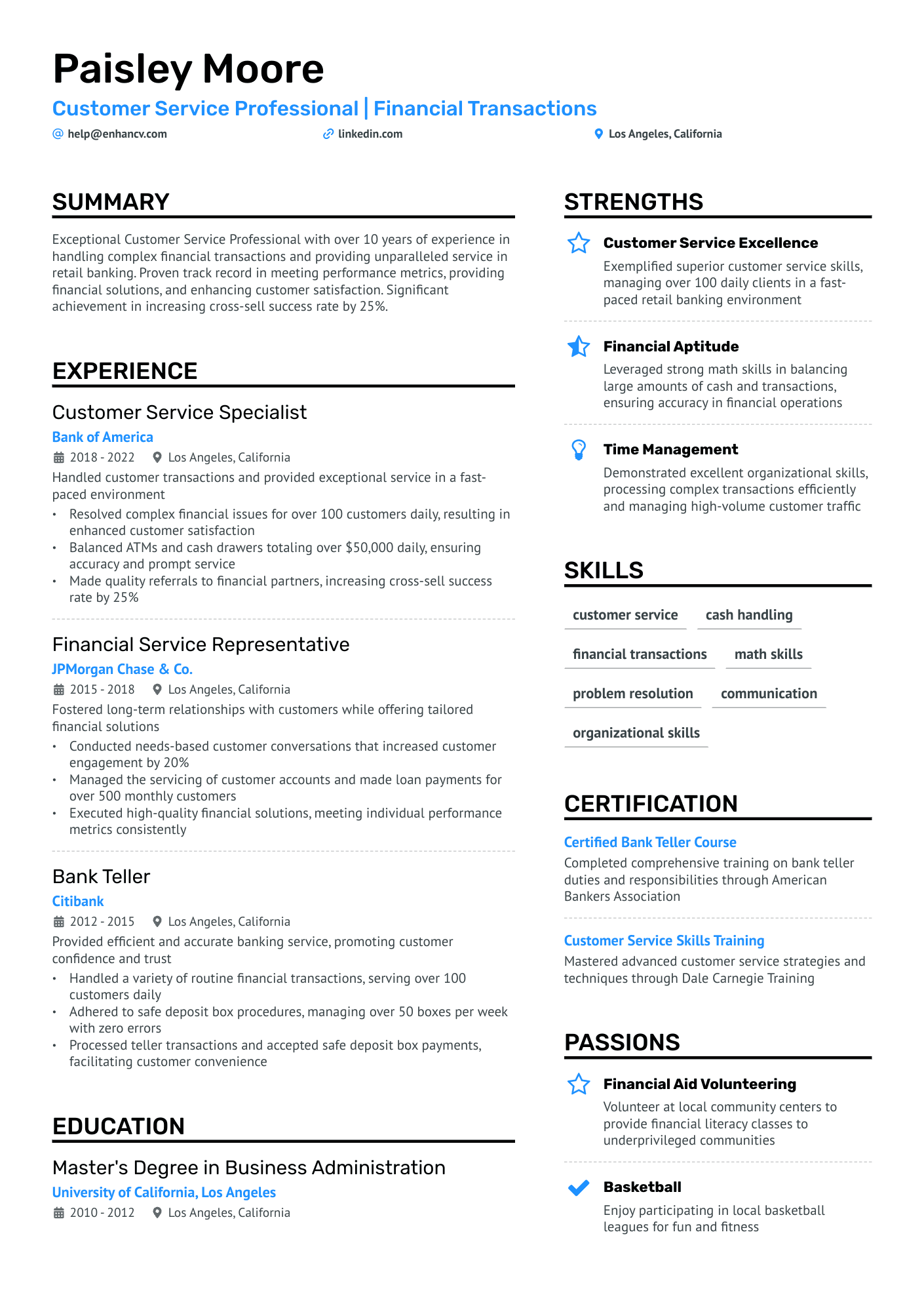21 Bank Teller Resume Examples & Guide for 2026
