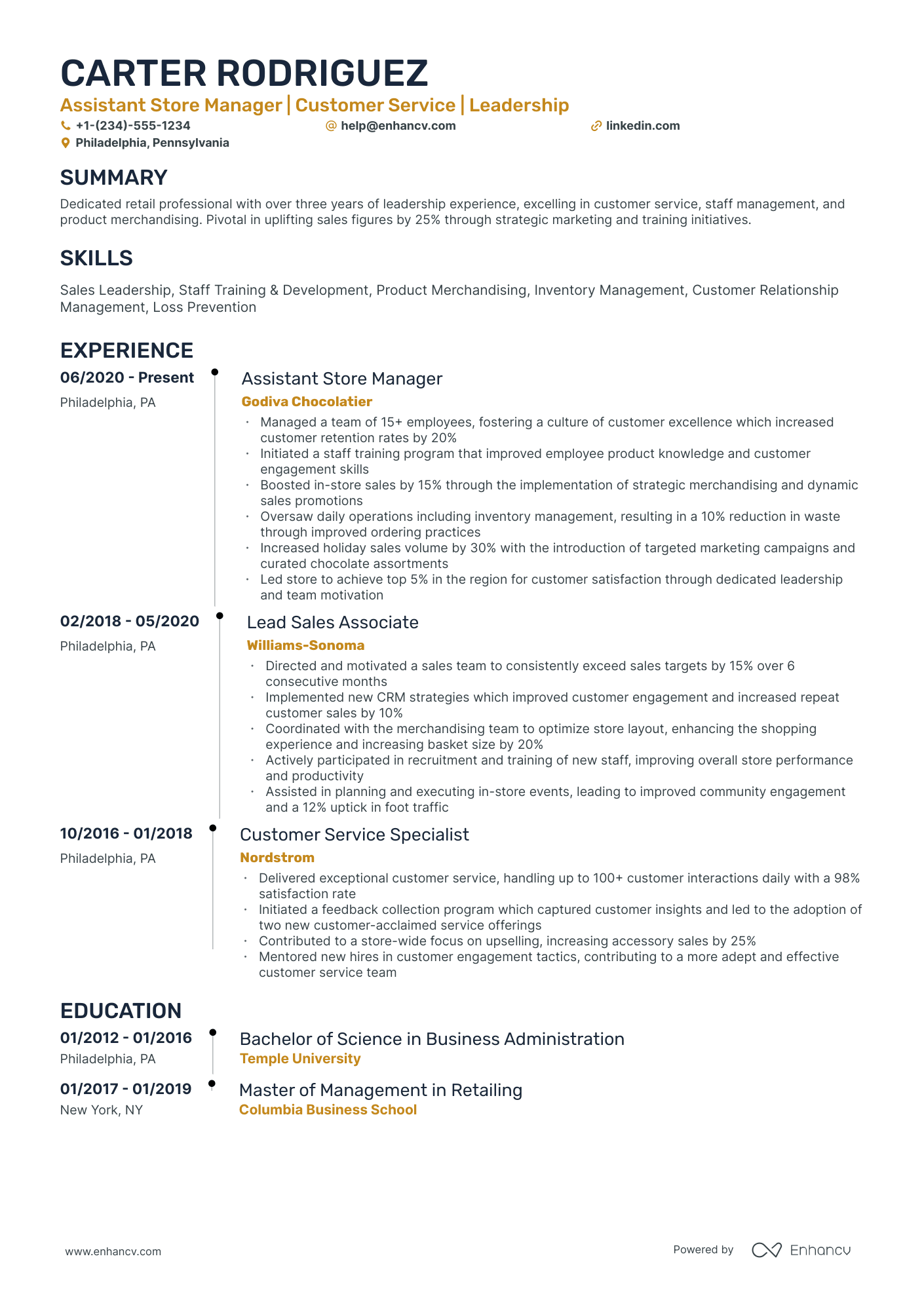 10 Deputy Manager Resume Examples & Guide for 2026