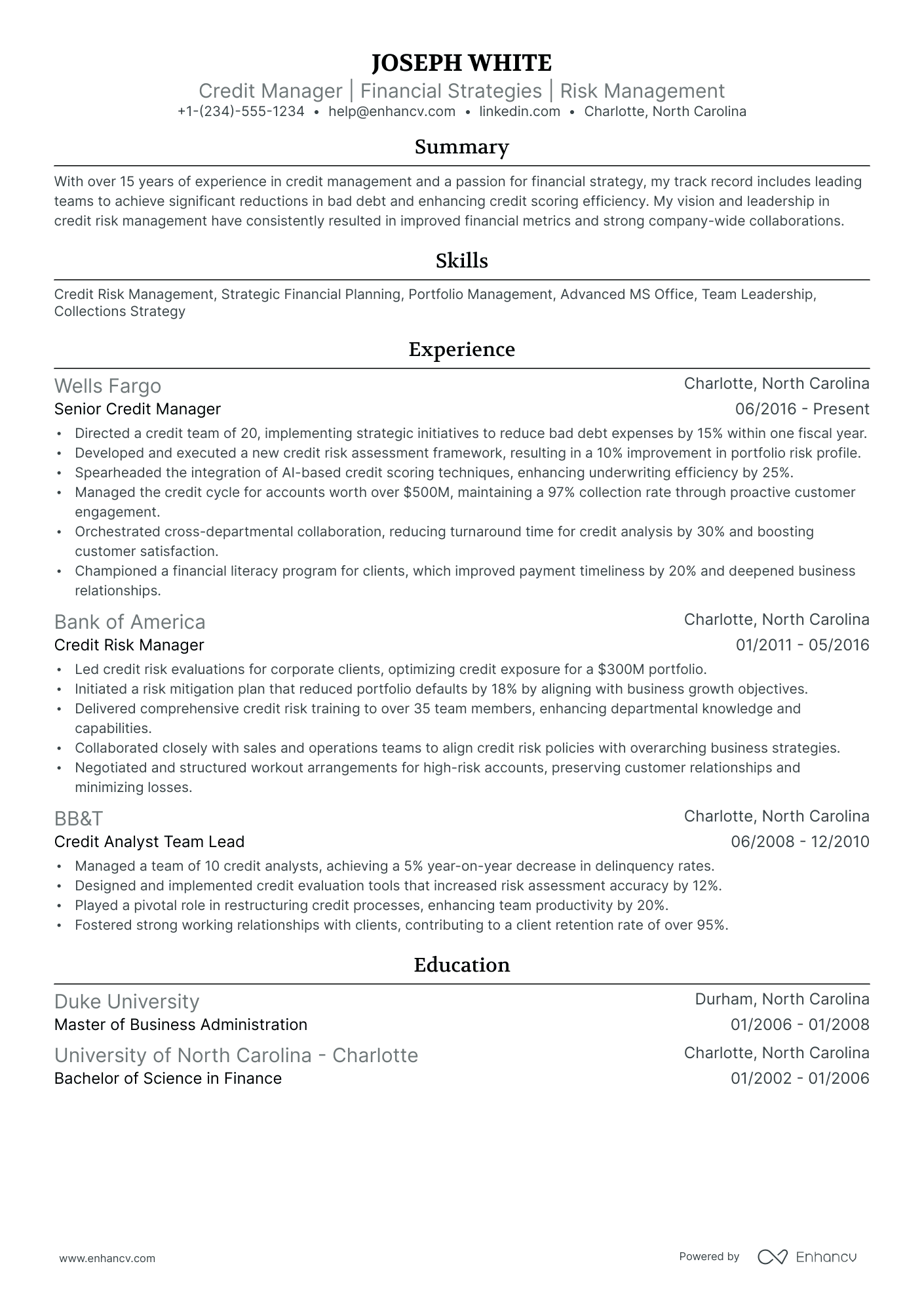 10 Credit Manager Resume Examples & Guide for 2026