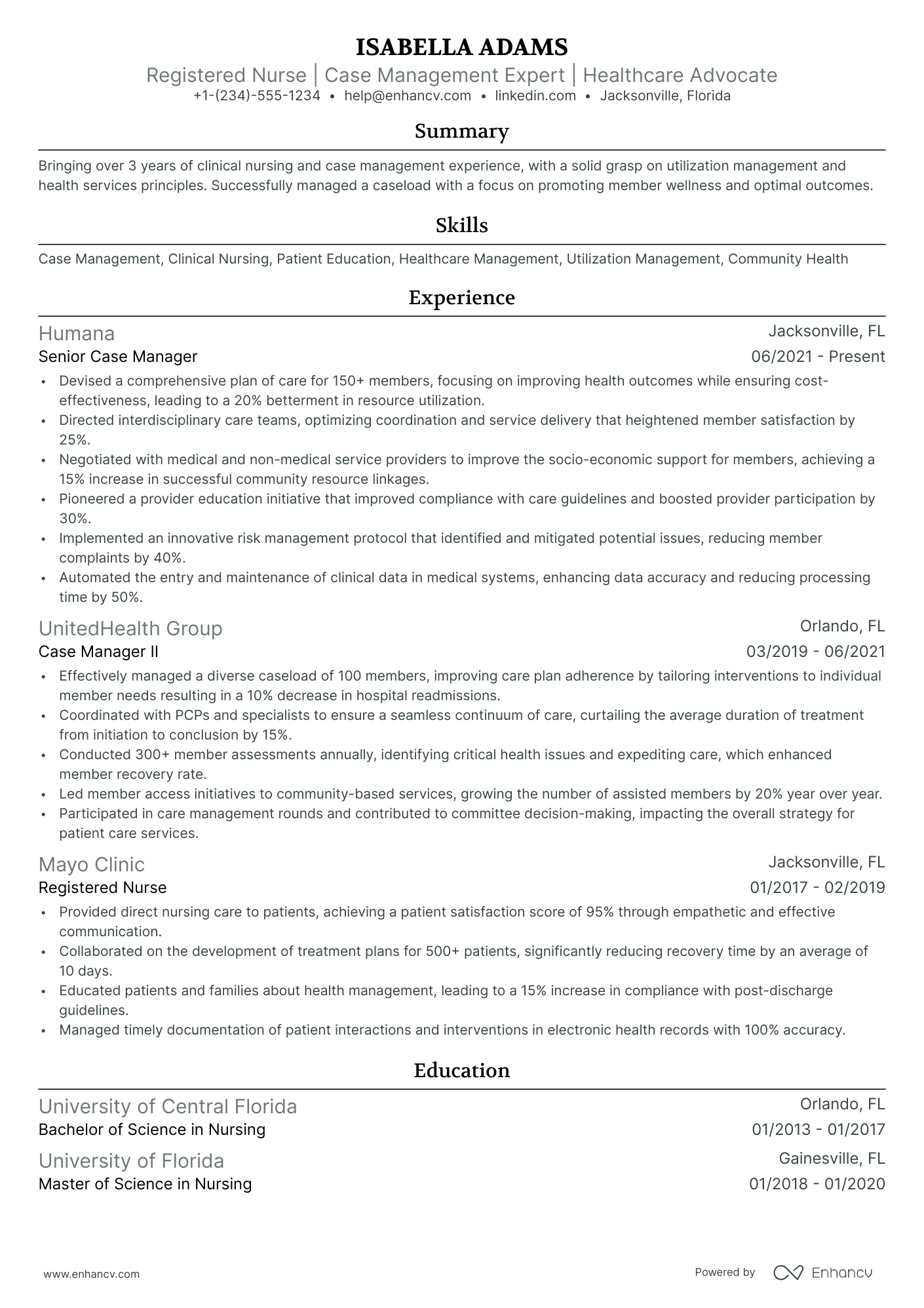 10 Care Manager Resume Examples & Guide for 2026
