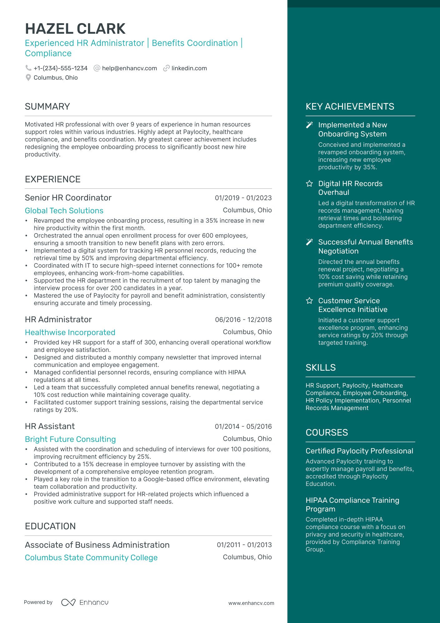 10 HR Administrative Assistant Resume Examples & Guide for 2025