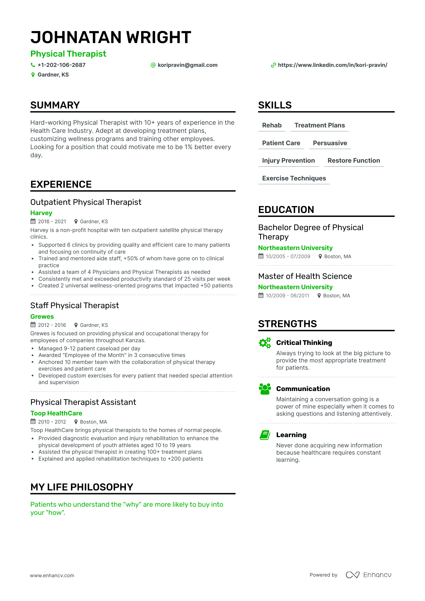 5 Physical Therapist Resume Examples & Guide for 2023