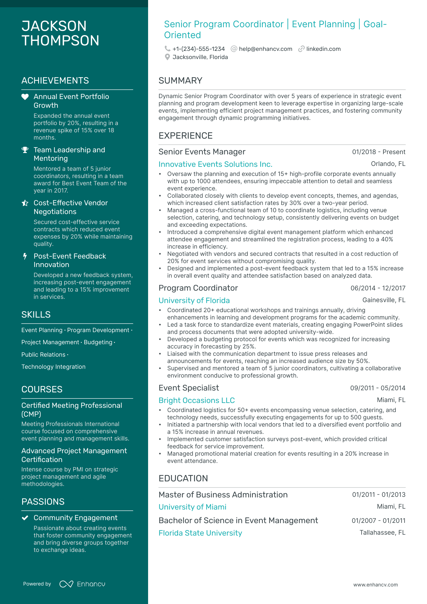 5 Program Director Resume Examples & Guide for 2024