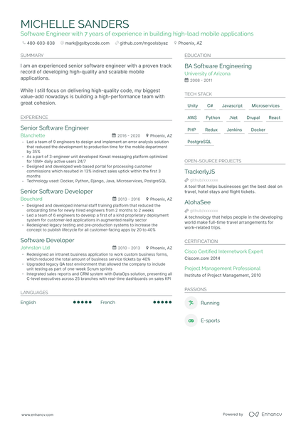 5 Tech Resume Examples & Guide for 2024