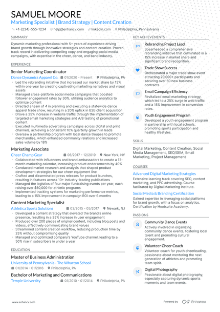 10 Fashion Marketing Resume Examples & Guide for 2026