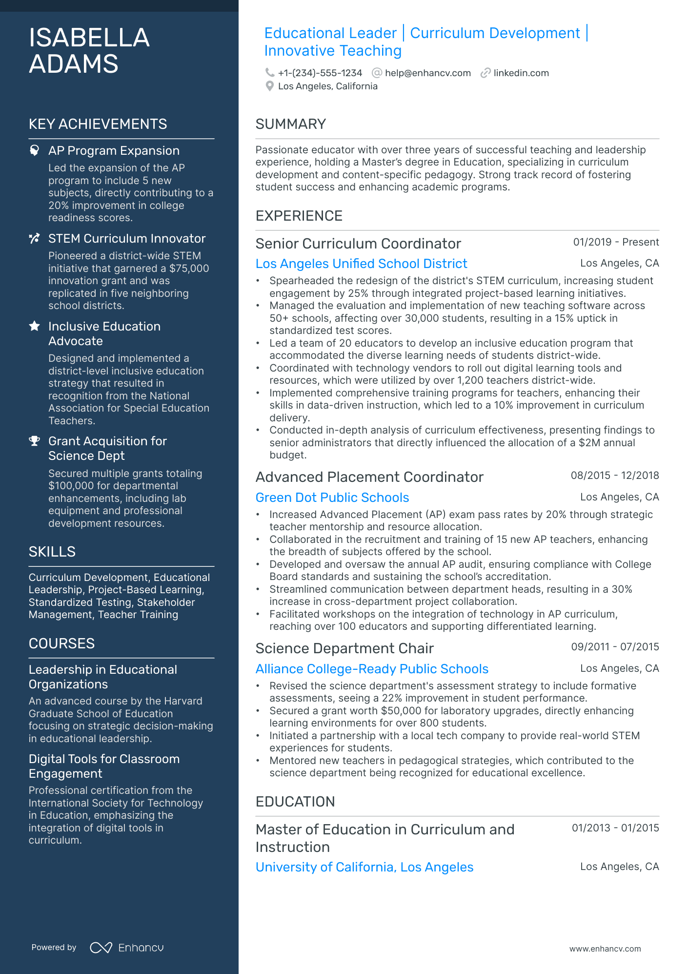10 Department Head Resume Examples, Templates & Guide for 2025