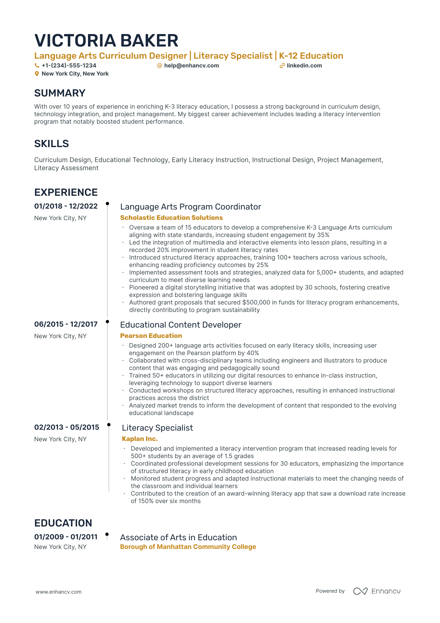 10 Curriculum Designer Resume Examples, Templates & Guide for 2025