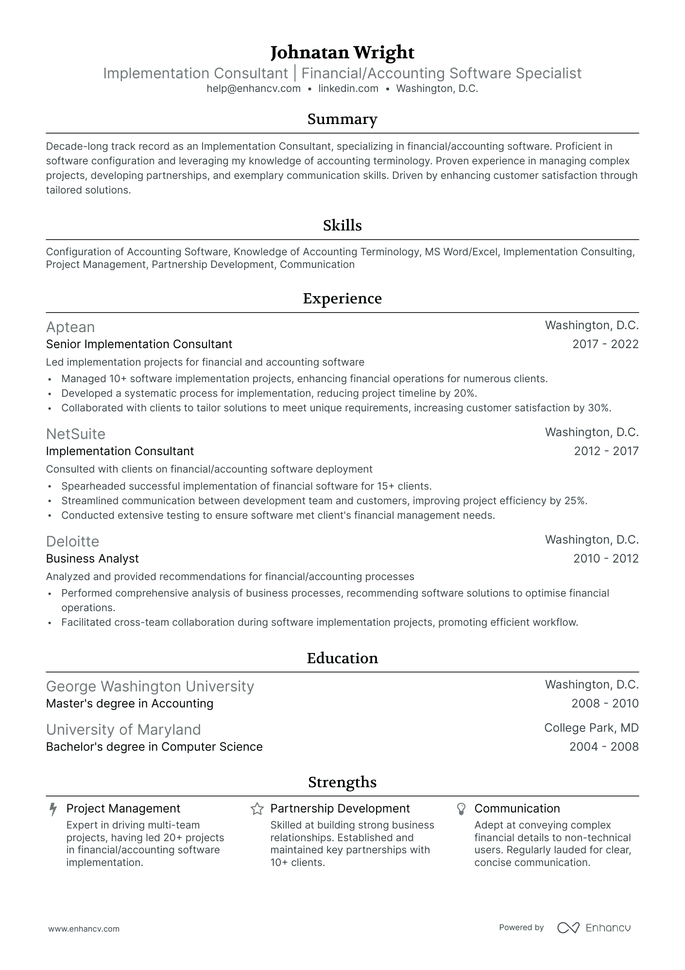 10 Implementation Consultant Resume Examples & Guide for 2026
