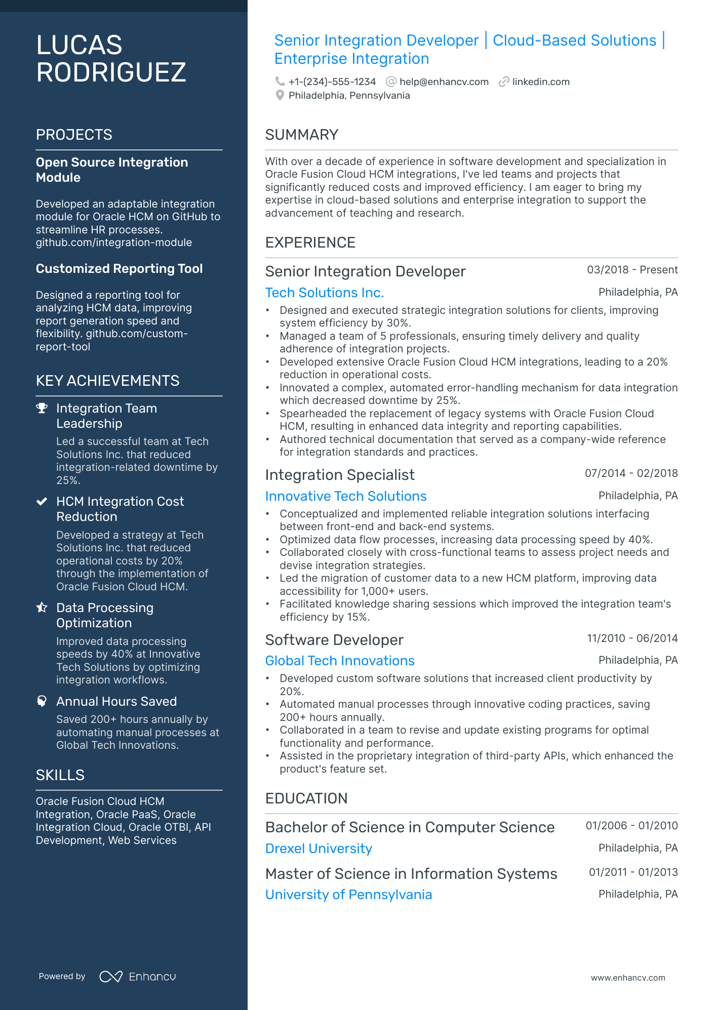 10 Integration Developer Resume Examples & Guide for 2026