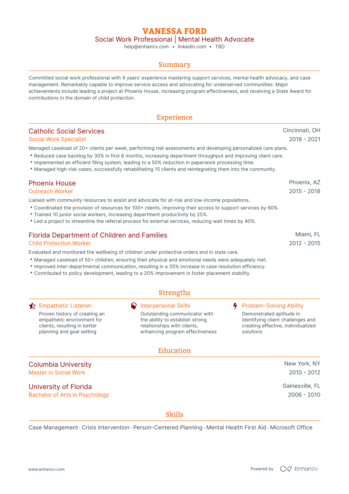 5 Social Work Intern Resume Examples & Guide for 2024