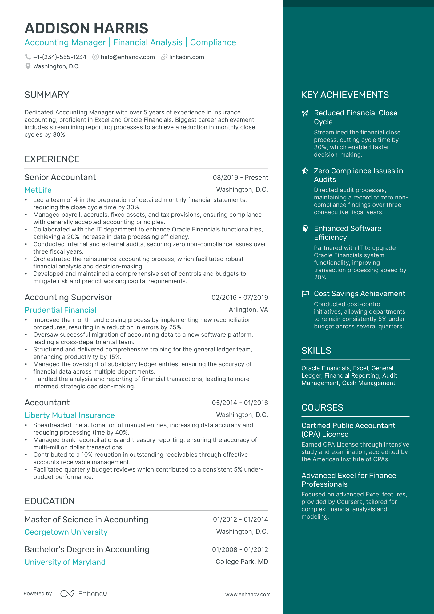 10 General Ledger Accounting Resume Examples & Guide For 2025