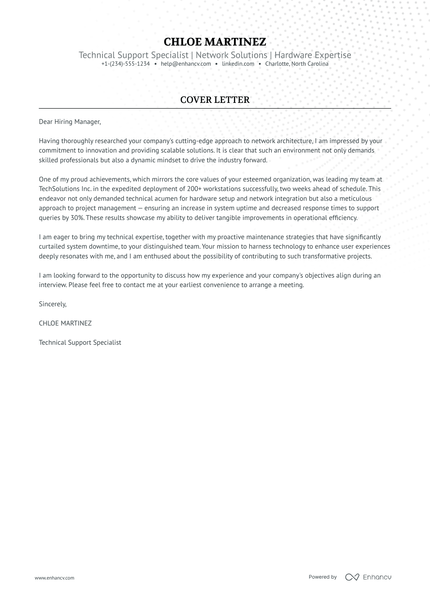 7 Professional IT Support Cover Letter Examples and Template for 2026 ...