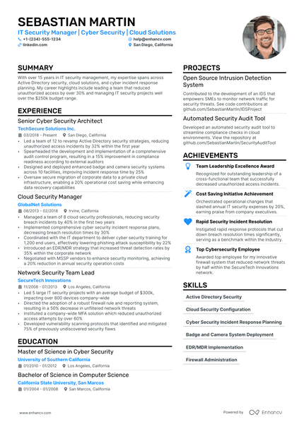 16 IT Manager Resume Examples & Guide for 2024