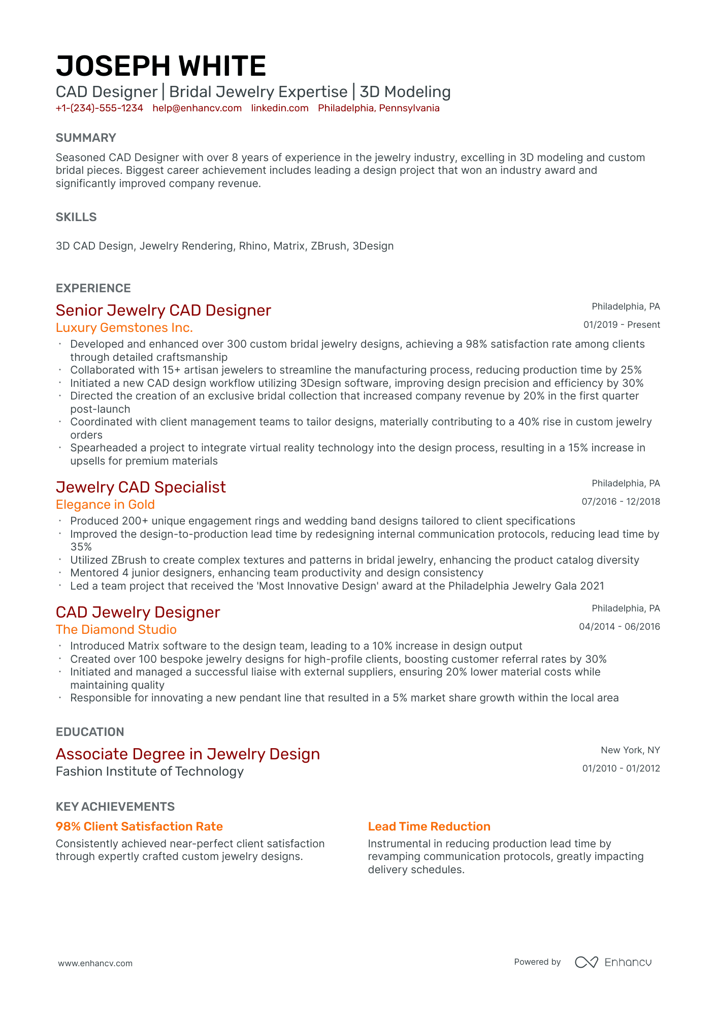 10 CAD Designer Resume Examples & Guide for 2026