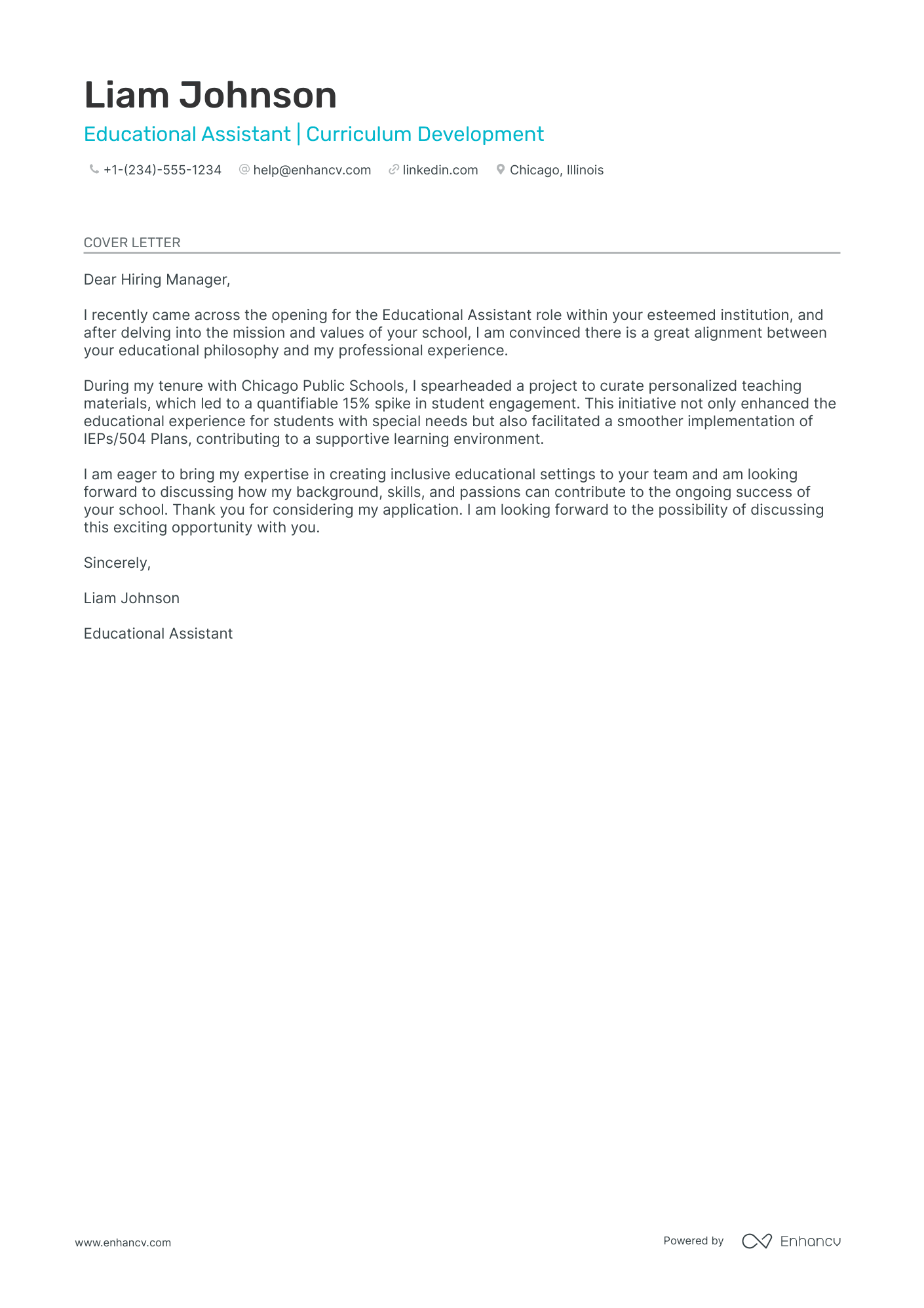 6 Professional Substitute Teacher Cover Letter Examples and Template ...