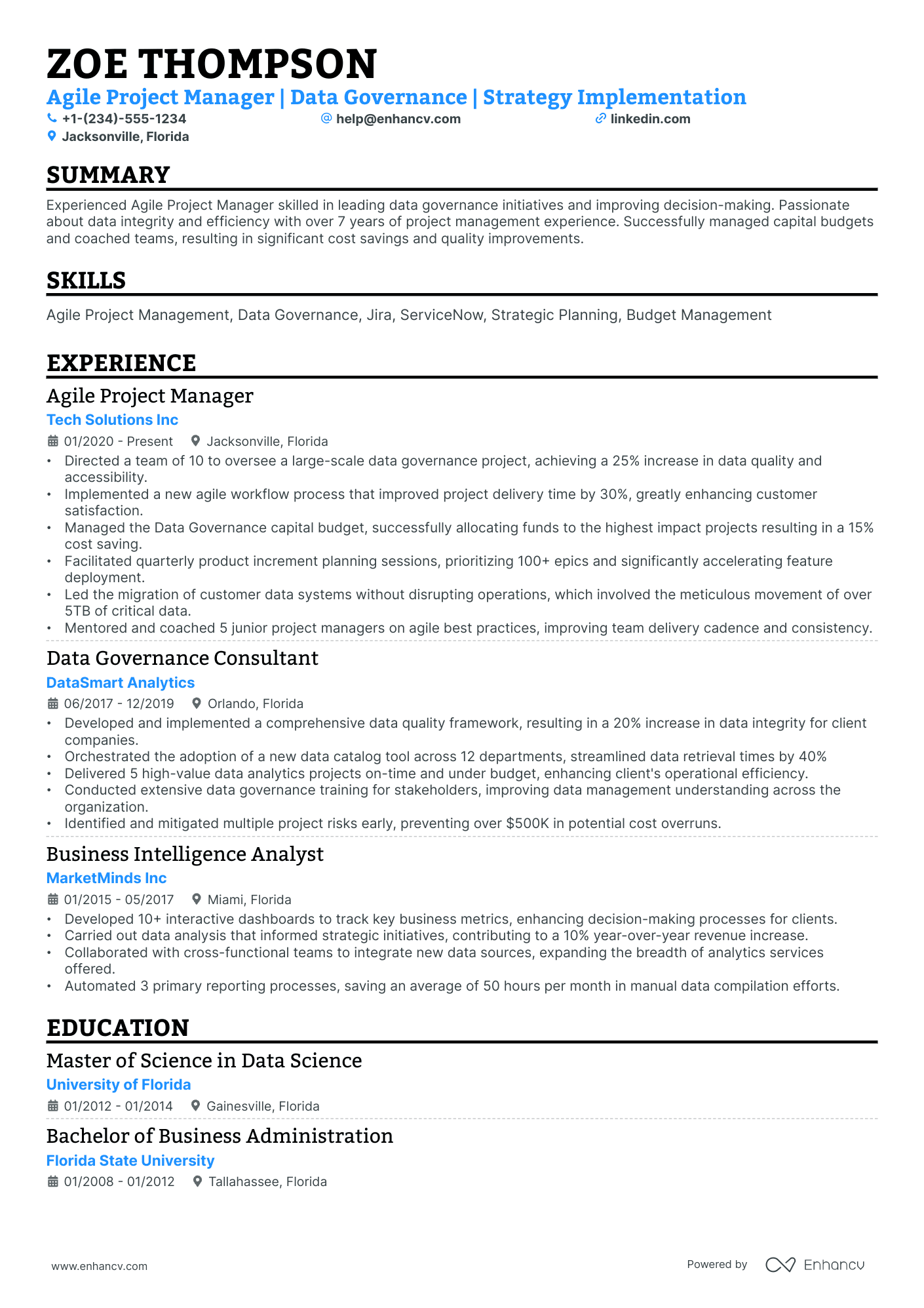 10 Agile Project Manager Resume Examples & Guide for 2026