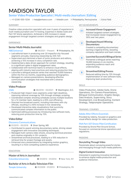 24 Journalist Resume Examples & Guide for 2026