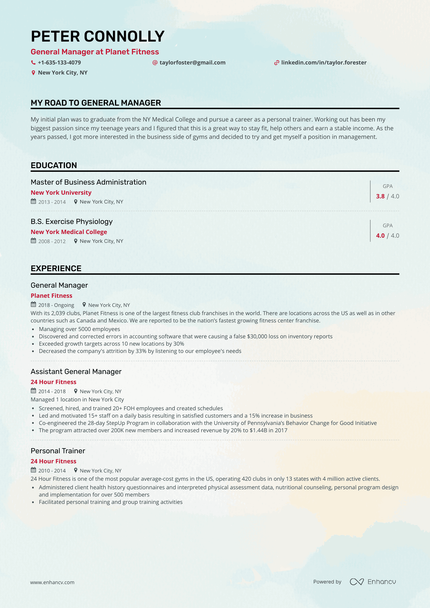 10 General Manager Resume Examples & Guide for 2023
