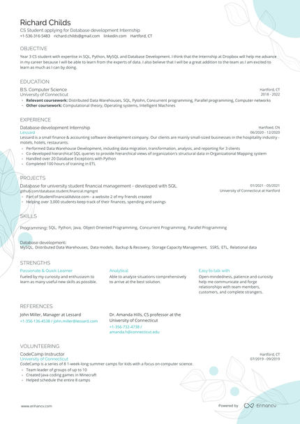 4 Computer Science Resume Examples & Guide for 2024