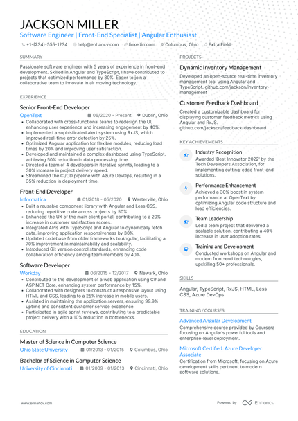 18 Entry-Level Software Engineer Resume Examples & Guide for 2025